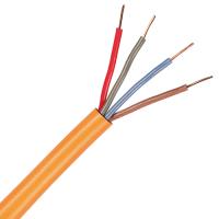China 16 AWG 100m ABS Alarm Cable for House Fire Protection PVC Jacket Bare Copper for sale