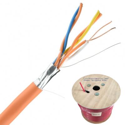 China 2.5mm 2 Core 2.2mm VW-1 Fire Resistant Fire Rated Alarm Electric Cable Shield Al Foil for sale
