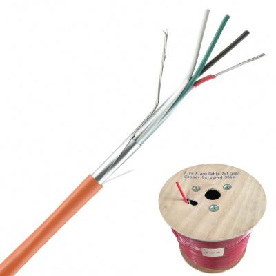 China 2 Core 18AWG PVC Insulated Round Smoke Detector Cable 2 Wire 0.50mm2 for sale