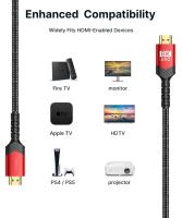 China Ultra High Speed HDMI Cable 4K 120Hz 8K 60Hz 24AWG 28AWG 30AWG Length 1m 1.5m for sale