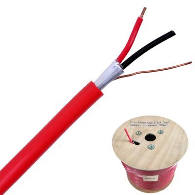 China Fire Alarm Cable 1.5mm2 2 Core Shielded Unshielded Red BS 6387 Standard Industrial for sale
