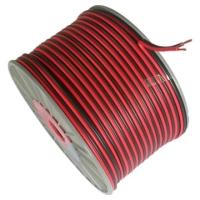 China Clear Transparent Red Black 14AWG 2x2.0mm2 OFC Copper PVC Insulation Loudspeaker Speaker Cable for sale
