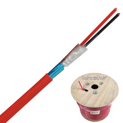 China BS7629-1 Fire Resistance Cable 2x1.0mm2 300/500V LSZH Jacket 6.6mm for sale