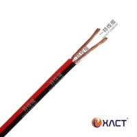 China Clear Transparent Red Black 14GA 2x2.0mm² OFC Copper Speaker Cable for Audio System for sale