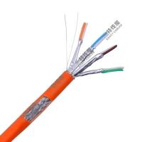 China BC Copper Inner Conductor Cat7 FTP 23AWG Communication Networks Cable Lan Over-Braided 100 Ohm for sale