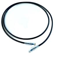 China Exactcables 2m Steel Armored Crossed Cat 6a Network Cable Slim STP LSZH Black for sale