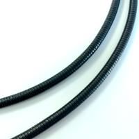 China Exactcables 2m Steel Armored Crossed Cat 6a Network Cable Slim STP LSZH Black for sale