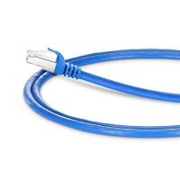 China Shielded UTP Network Cable Patch Cord with Drain Wire 1/0.5bc and PVC Cover Material for sale