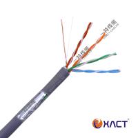 China Drain Wire 1/0.5bc PVC Cover Material Cat5e 4 Pair Lan Cable for Speed Data Transfer for sale
