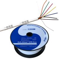 China CPR Cca s1 d1 a1 Alarm Cable 6x0.22 mm2 Stranded Unshielded Shielded 8 Cores for sale