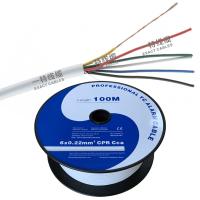 China Drain Wire 7*0.2mm 24X0.22 Unshielded Shielded CCA/Tinned Copper/Copper/TCCA Stranded Solid CPR Alarm Cable for sale