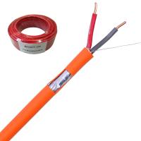 China Fire Safety ExactCables KPSng A -FRLS 1*2*0.75 Bare Copper 2core Red Fire Alarm Cable for sale