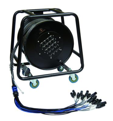 China Exact Cables TPE XLR Snake Cable Audio with Stage Box RSS16X8-30 IP54 20CH for sale