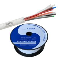 China Solid 8xAWG24 Unshielded BC Alarm Cable 2 Cores 0.22 mm2 EN50575 IEC60332-1 for sale