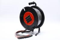 China Exact Cables Professional 20CH 24CH 32CH XLR Microphone Audio Stage Box with Wheels Custom Length for sale