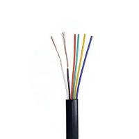 China UL20251 6 Conductor Flat Telephone Cable 28AWG BC RJ11 6P6C 3M Custom Length for sale