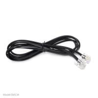 China UL20251 6 Conductor Flat Telephone Cable 28AWG BC RJ11 6P6C 3M Custom Length for sale