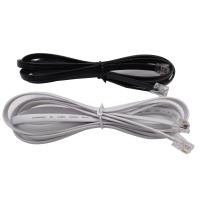 China UL20251 6 Conductor Flat Telephone Cable 28AWG BC RJ11 6P6C 3M Custom Length for sale