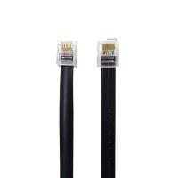 China UL20251 6 Conductor Flat Telephone Cable 28AWG BC RJ11 6P6C 3M Custom Length for sale