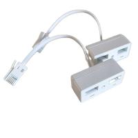 China ADSL Splitter for RJ11 RJ45 6P6C US VDSL POTS Modem Phone Versatile Functionality for sale
