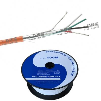 China LSF Insulation 14x0.22mm2 Stranded CCA Alarm Cable 2-20 Cores Security Wire for sale