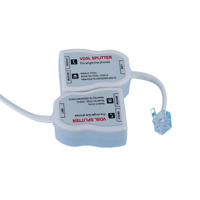 China VDSL ADSL RJ11 RJ45 6P4C Splitter Adapter SP-201 with Inner Conductor Tc for sale