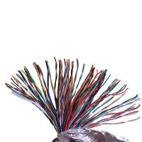 China CW1308 Color Ring Telephone Cable 2 to 48 Pairs Solid Bare Copper PVC Insulated Al Foil Shielded for sale