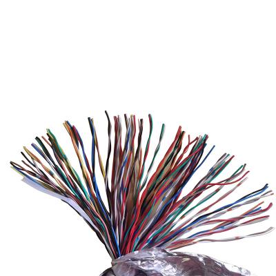 China CW1308 Color Ring Telephone Cable 2 to 48 Pairs Solid Bare Copper PVC Insulated Al Foil Shielded for sale