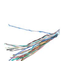 China CW1308 Color Ring Telephone Cable 2 to 48 Pairs Solid Bare Copper PVC Insulated Al Foil Shielded for sale
