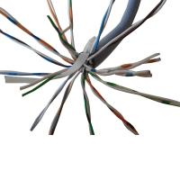 China CW1308 Color Ring Telephone Cable 2 to 48 Pairs Solid Bare Copper PVC Insulated Al Foil Shielded for sale