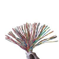 China CW1308 Color Ring Telephone Cable 2 to 48 Pairs Solid Bare Copper PVC Insulated Al Foil Shielded for sale