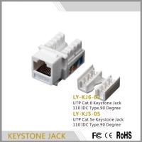 China Exact Cables Cat5e/Cat6/Cat6A Networking Module Rj45 Keystone Jack for Cat3/Cat5e/Cat6 for sale