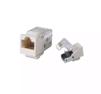 China Cat5e Cat6 Cat6A Keystone Jack 110 IDC T568A B RJ45 Modular Jack Female for sale
