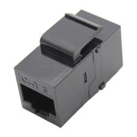 China Cat5e UTP Keystone Jack 110 IDC Type 90 Degree RJ45 Inline Coupler for Networking FLUKE Tested for sale