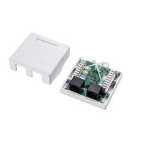 China Affordable Plastic Cat6 1port FTP RJ45 Surface Mount Box with Inner Conductor Tc for sale
