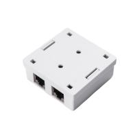 China Plastic Cat6 2port FTP Keystone Jack Female Connector for Smooth Network Connection for sale