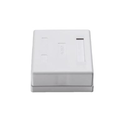 China Surface Mount Box for UTP Cat5e Cat6 Keystone Jack 1 2 4 Ports ABS White for sale