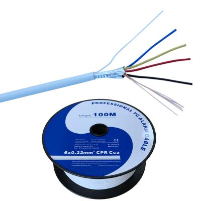 China Solid 8xAWG24 Unshielded CCA Alarm Cable 2-20 Cores EN50575 IEC6032-1 for sale