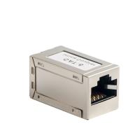 China Exact Cables Cat5e Cat6 Cat6a STP FTP Female to Female Keystone Jack Inline Coupler ABS TOM-KJ-33 for sale