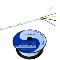 China Unshielded PVC Insulation Solid 8xAWG24 CCA Alarm Cable 2-20 Cores 0.22mm2 for sale