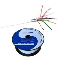 China Unshielded PVC Insulation Solid 8xAWG24 CCA Alarm Cable 2-20 Cores 0.22mm2 for sale