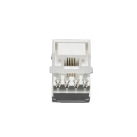 China Exact Cables ABS CAT5E UTPJ11 Gold-plated 4-core CAT6 Networking Outlet for Networking for sale