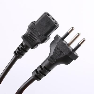 China Switzerland Swiss Plug Power Cord 3 Pin H05VV-F 3x1.0mm2 3x1.5mm2 Copper Conductor Safety Mark for sale
