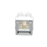 China Cat5e UTP RJ11 Network Modular Keystone Jack 90 Degree 110 IDC Type for Networking for sale