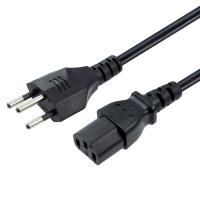 China Switzerland Swiss Plug Power Cord 3 Pin H05VV-F 3x1.0mm2 3x1.5mm2 Copper Conductor Safety Mark for sale