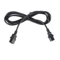 China 250V IEC C13 to C14 Computer Power Cord Extension Black SJT 18AWG 1m for sale