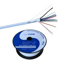China 2x0.22mm2 Unshielded Stranded Bare Copper Alarm Cable with Drain Wire 7x0.2mm for sale