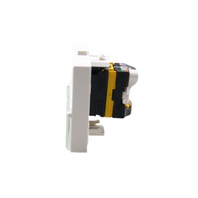 China RJ45 Keystone Jack Faceplate for French Legrand Single Port UTP 45x22.5mm Cat5e for sale