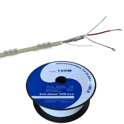 China 2x0.22mm2 Stranded TCCA Conductor LSOH Alarm Cable for 5000000000 Core Installations for sale