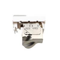 China Exact Cables ABS Cat6A Keystone Jack Wall Coupler for RJ45 FTP Shielded Network Module for sale